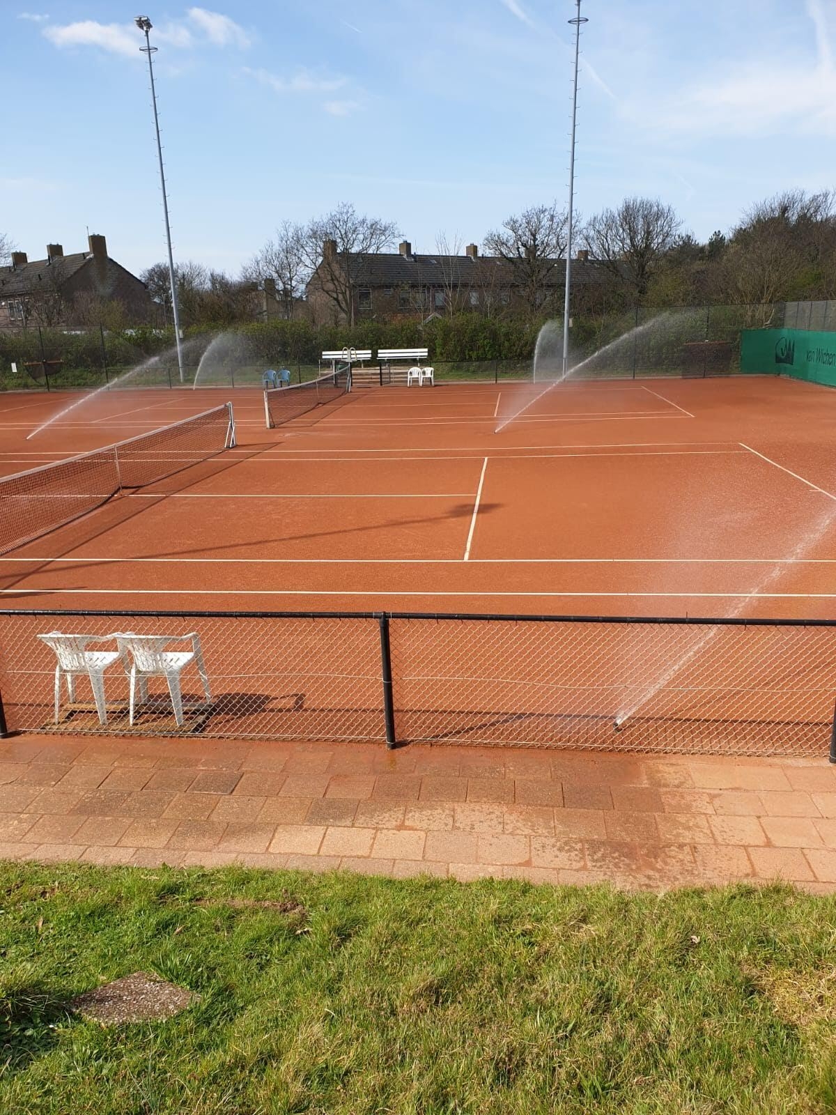 Beregening tennisbaan