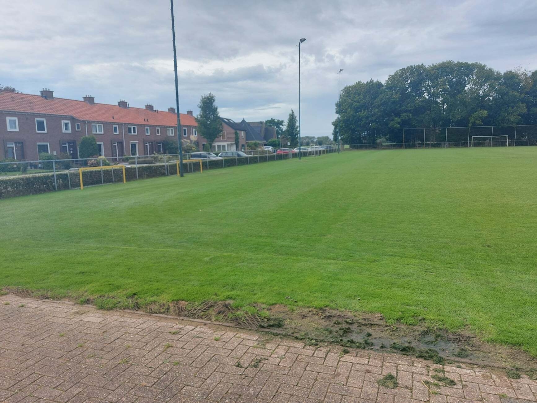 Voetbalveld beregening