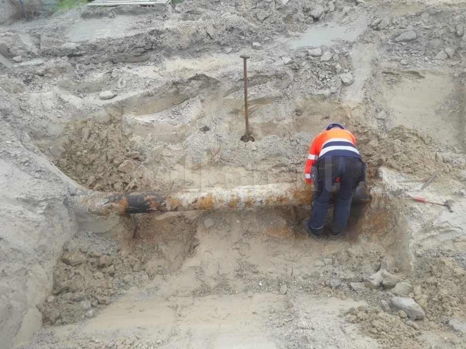 Reparatie stalen leiding